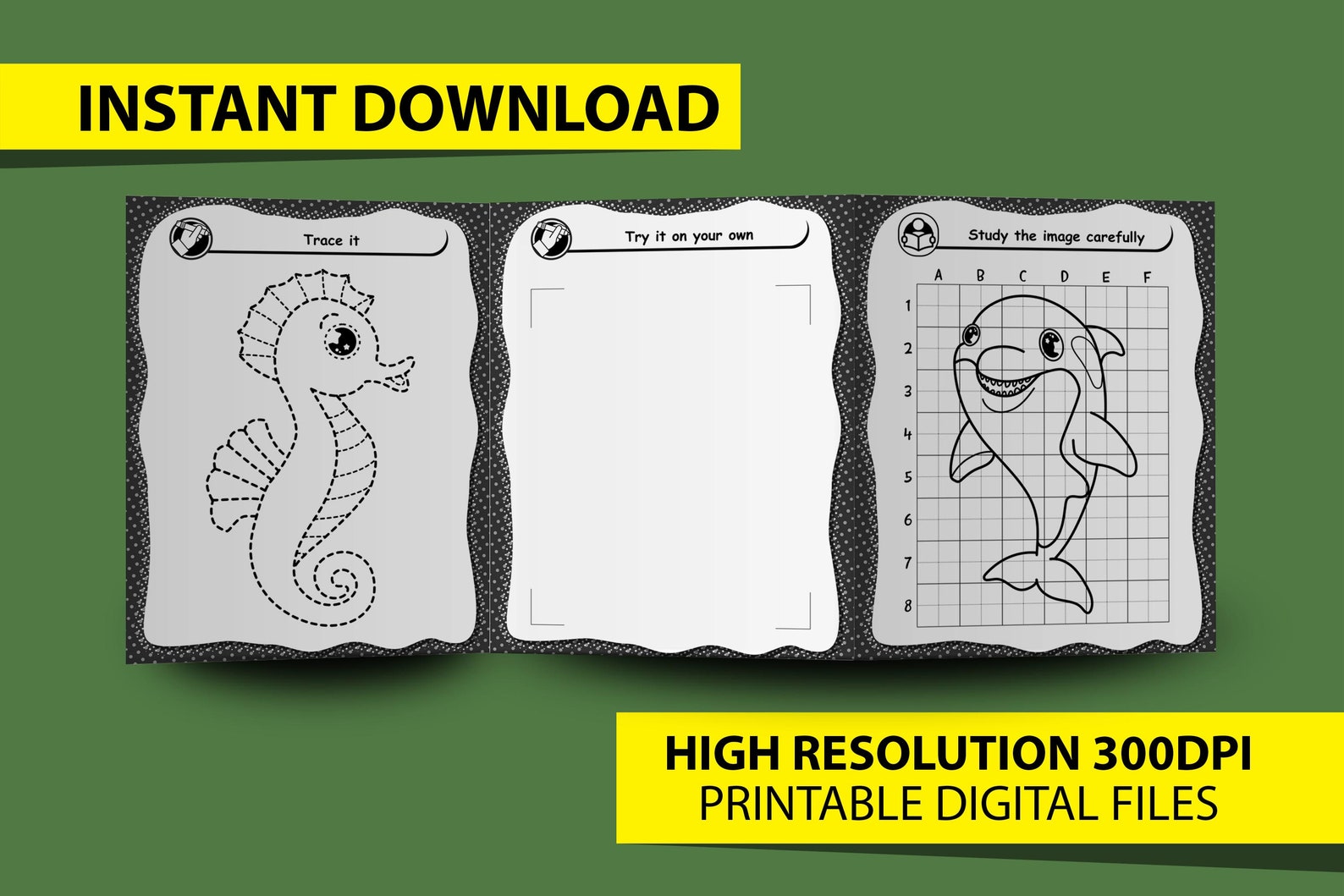 How to Draw Sea Animals for Kids Ages 4-8 Fun and Easy Step-by-step ...