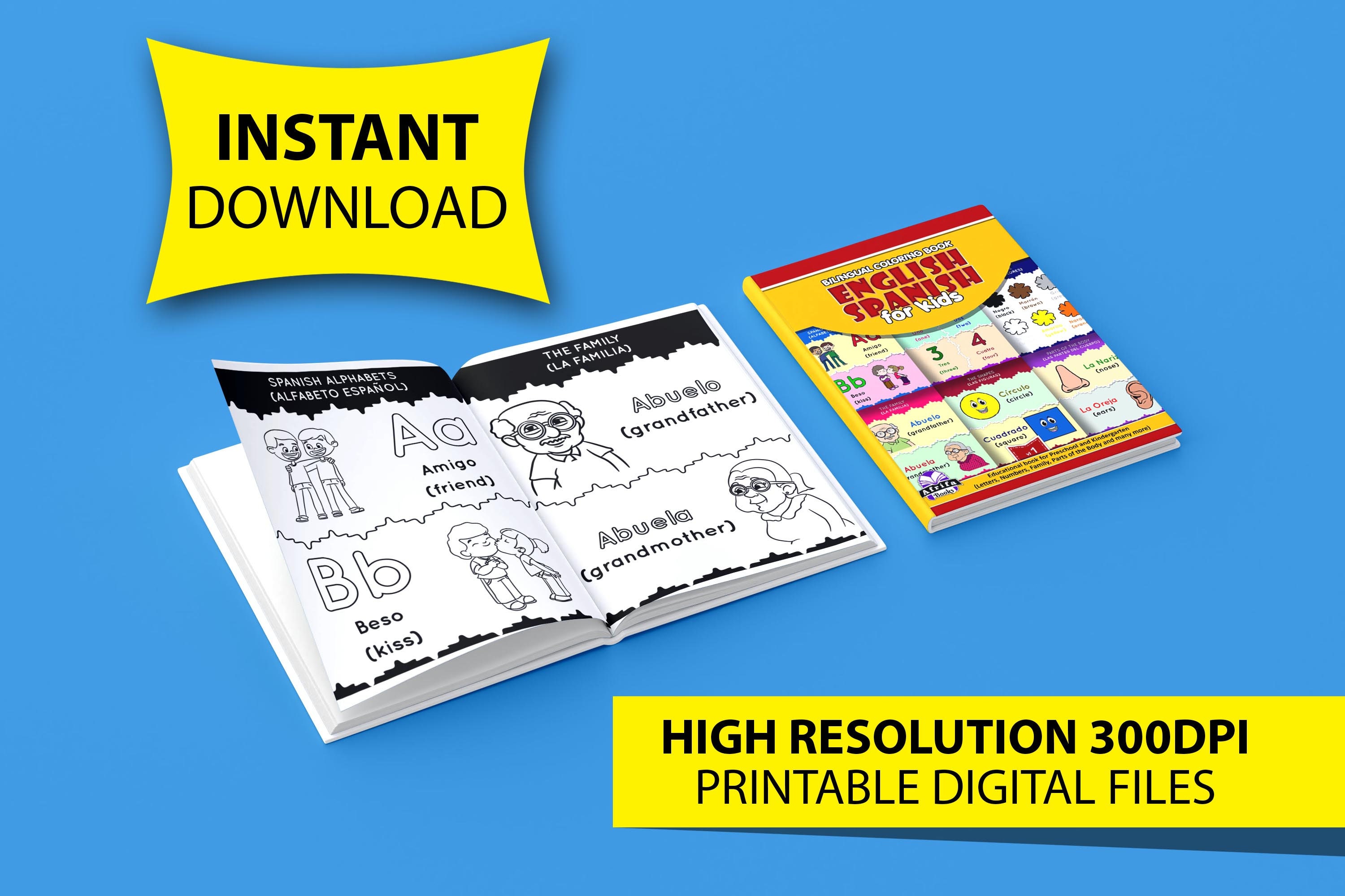 Printable Spanish Word Search Puzzles for Kids, Bilingual Coloring ...