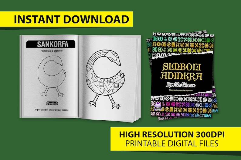 Adinkra Symbols Coloring Pages With Names and Meanings in Italian Pdf ...