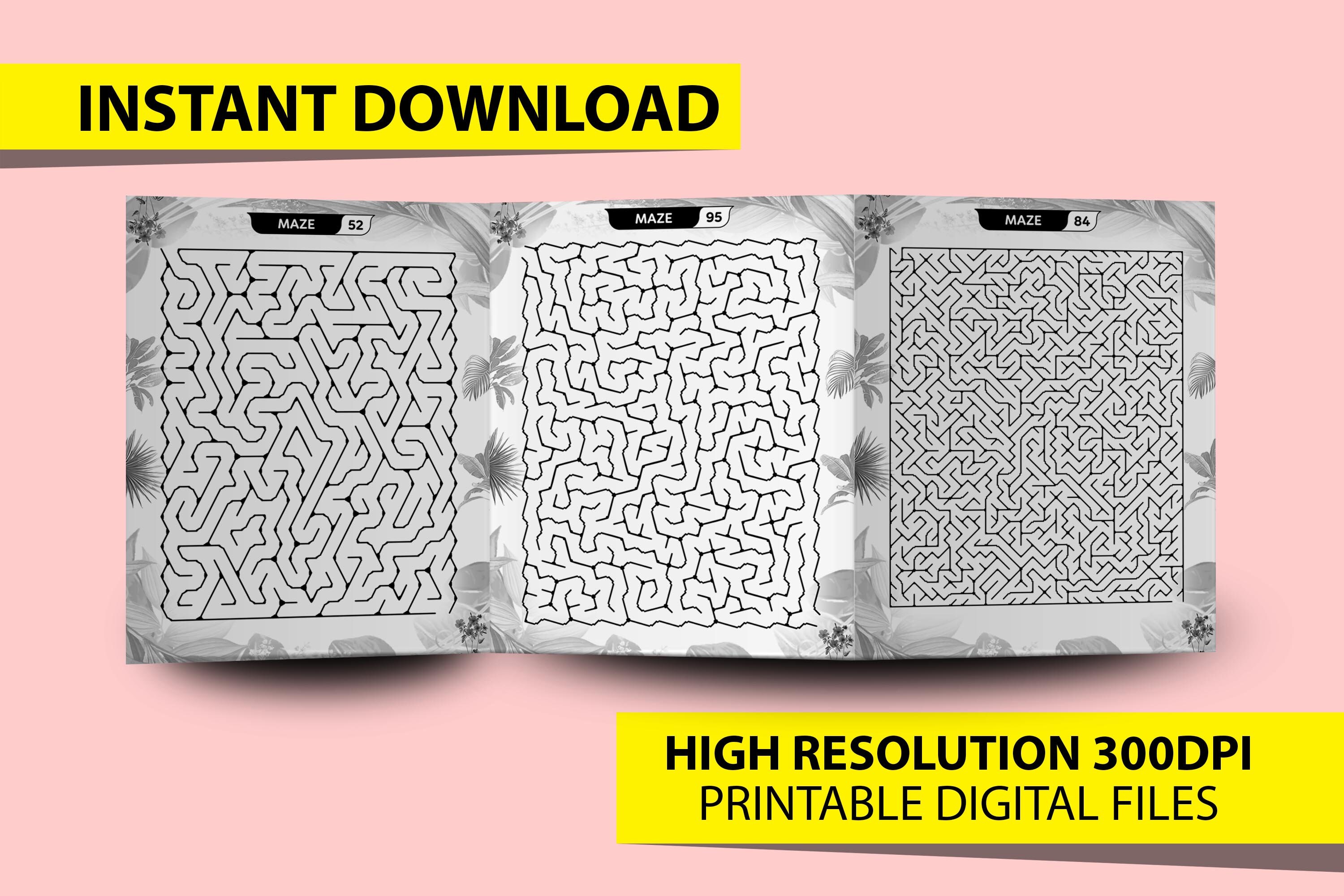 100 Mindful Mazes for Adults and Teens & Clever Kids, Large Print ...