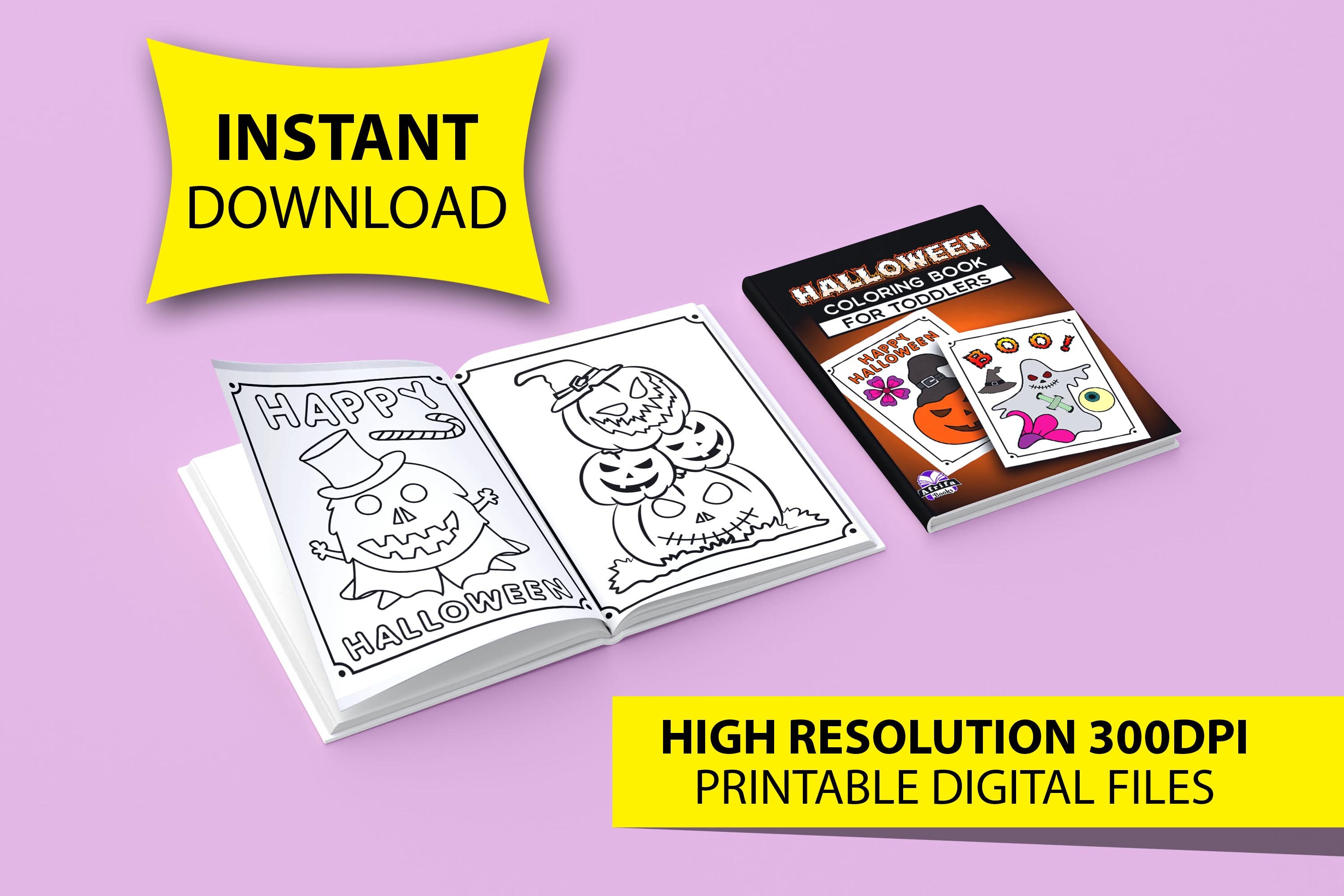 Printable Halloween Coloring Pages for Toddlers, Pumpkin Halloween ...