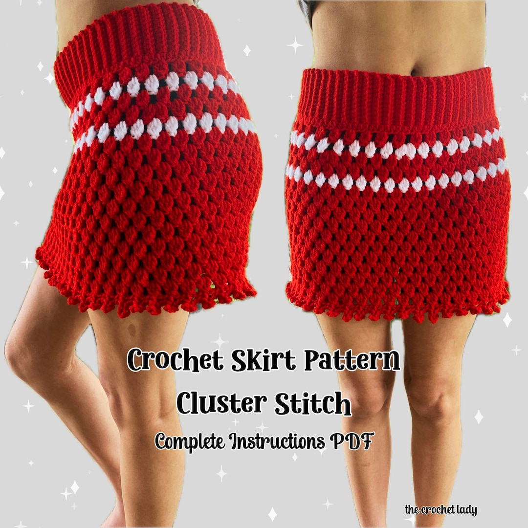 Crochet Mini Skirt Pattern PDF | Crochet Tutorial - Etsy
