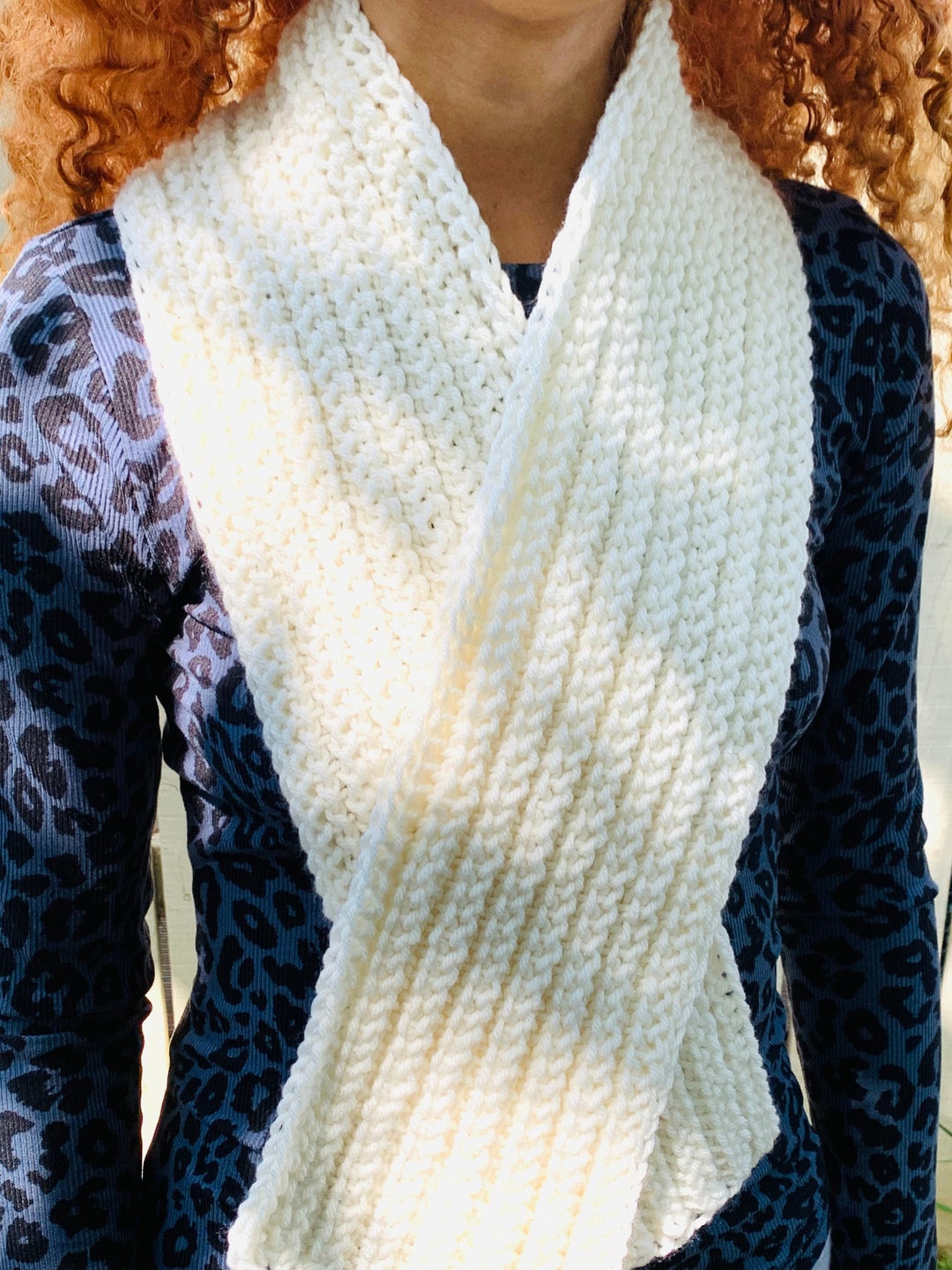 Tunisian Crochet Scarf & Blanket Stitch Pattern - Etsy