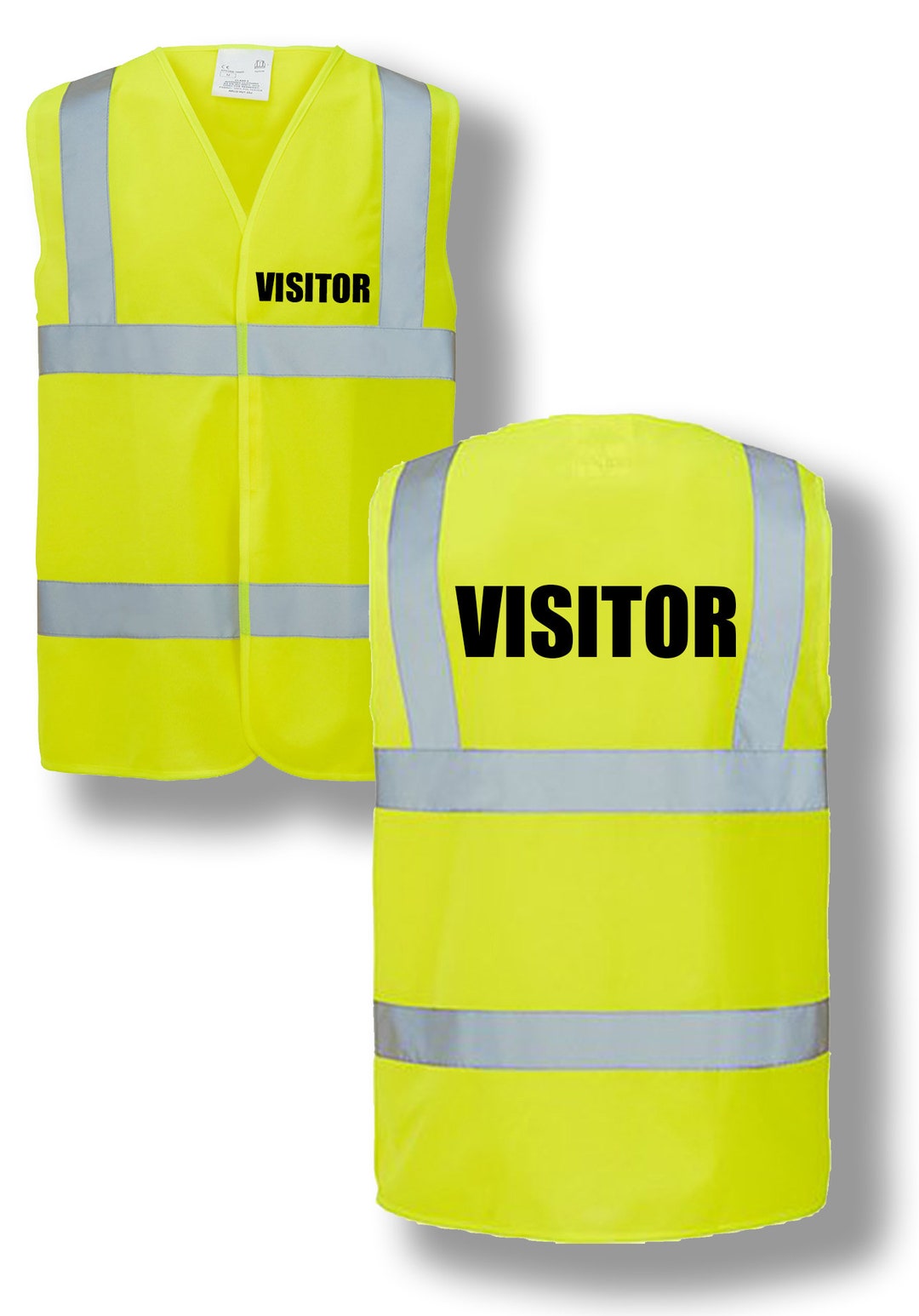 Visitor Logo Hi Vis Vest Company Printed Horse Riding Safety Reflective ...