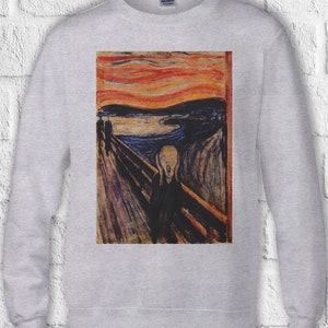 The Scream Edvard Munch Painting Art T Shirt Hoodie Sweatshirt Baseball ...