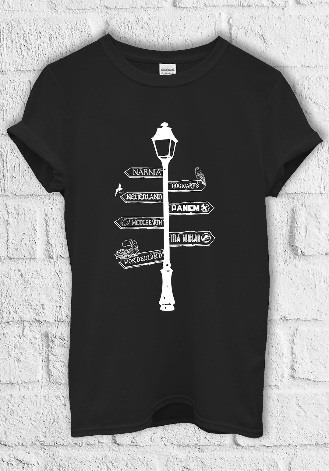 Fantasy Signpost Narnia Cool T Shirt Hoodie Sweatshirt Jute Bag Kids T ...