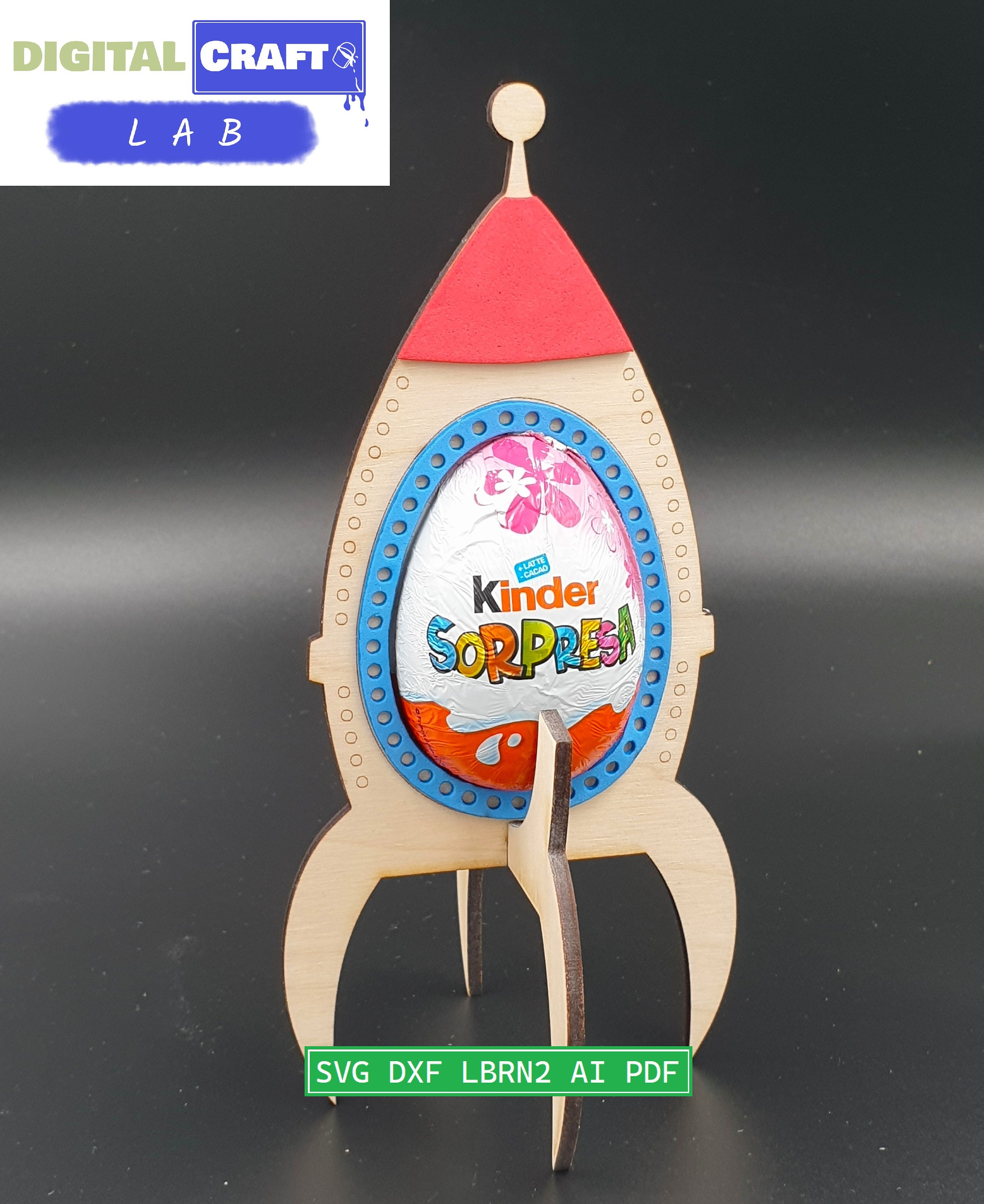 Easter Rocket Egg Holder Kinder - Etsy Sweden