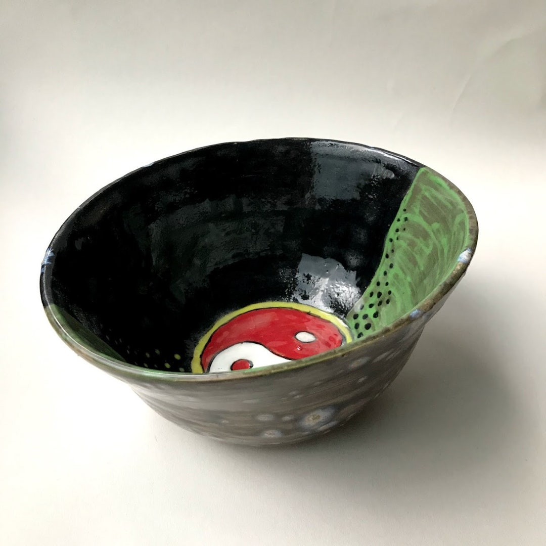 Ying and Yang Bowl - Etsy