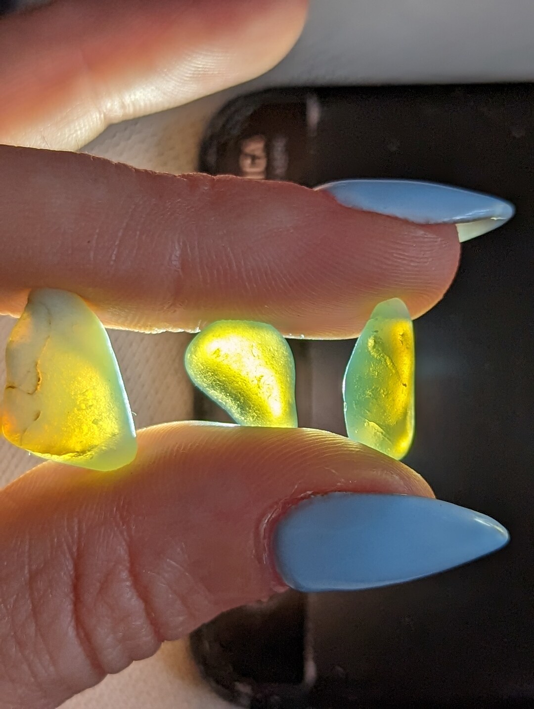 25 X Opaline Bonfire Sea Glass From Kent, UK Beaches - 10-15mm SET 5 - Etsy