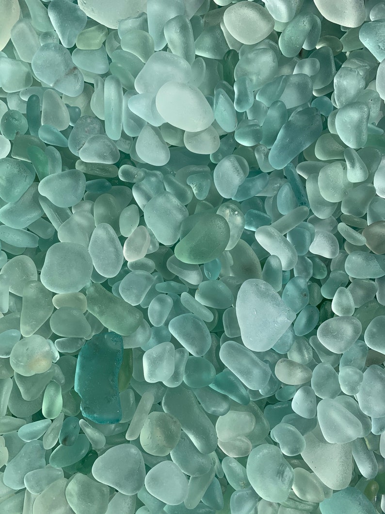 Aqua Marine Sea Glass 10mm-25mm From Kent UK Beaches - Etsy