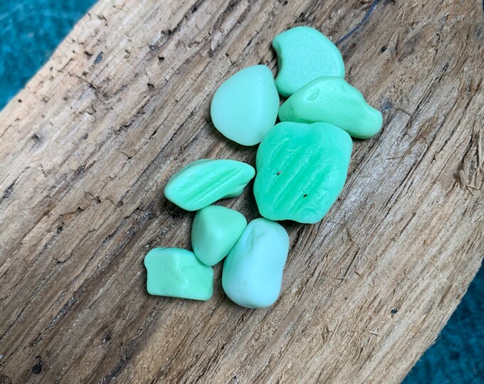 Super Rare Large Green Milk Sea Glass 9mm-18mm From Kent, UK Beaches 8 ...