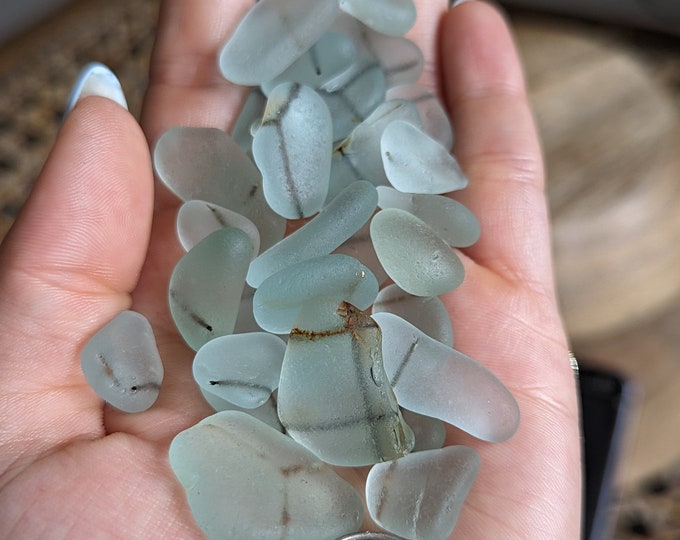 31 Pieces Aqua Marine reinforced Glass Sea Glass 10mm-25mm From Kent ...
