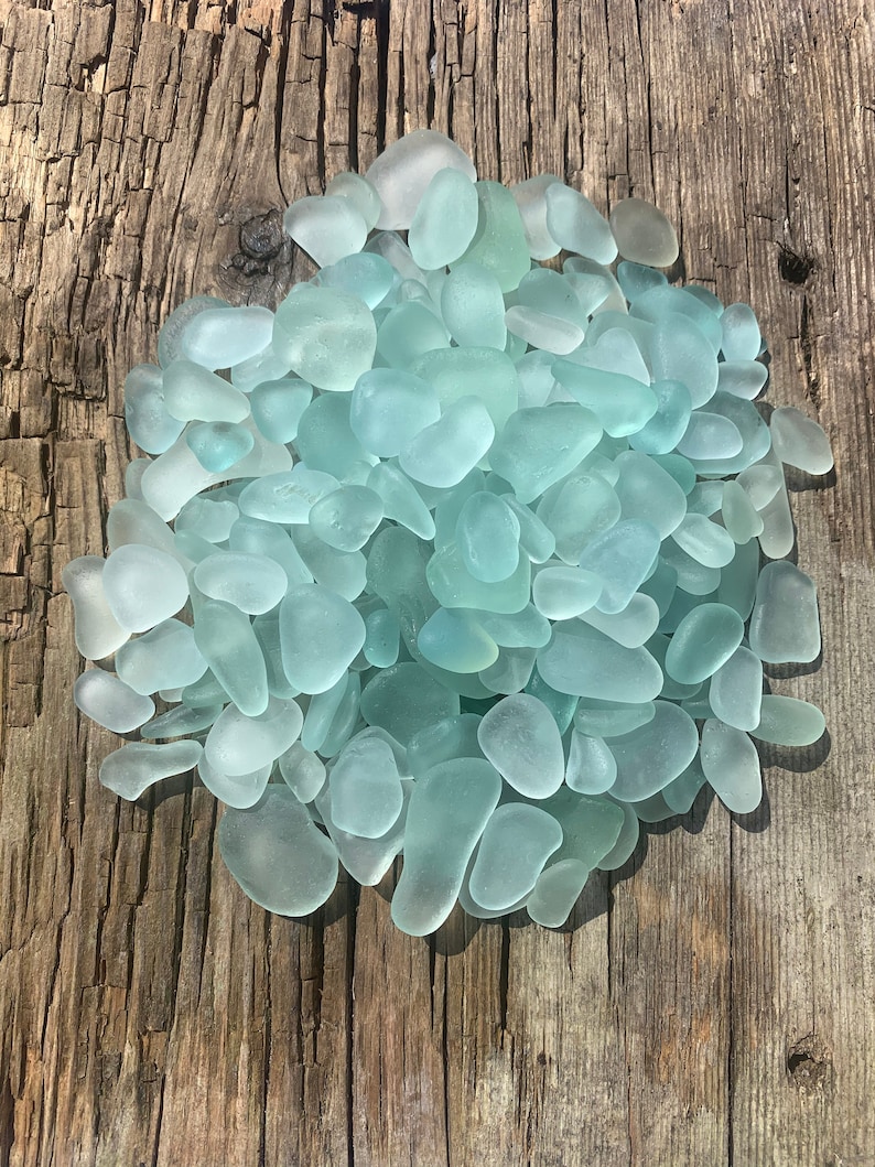 Aqua Marine Sea Glass 10mm-25mm From Kent UK Beaches - Etsy
