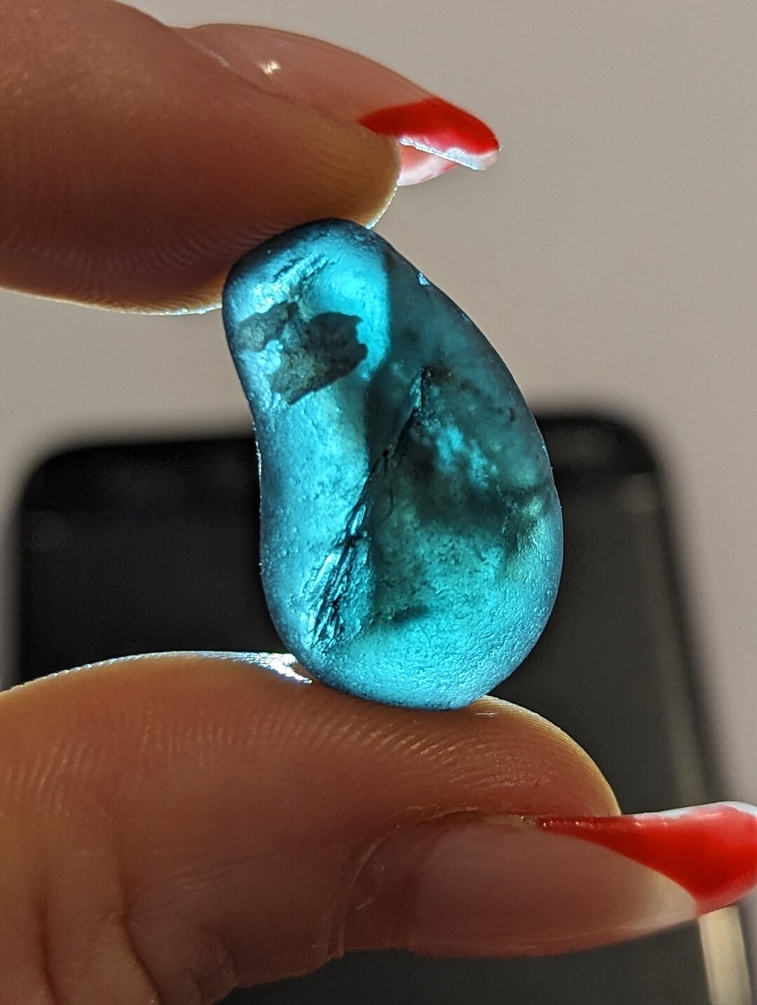 Rare TEAL Sea Glass 25mm From Kent, UK Beaches SET A3 - Etsy