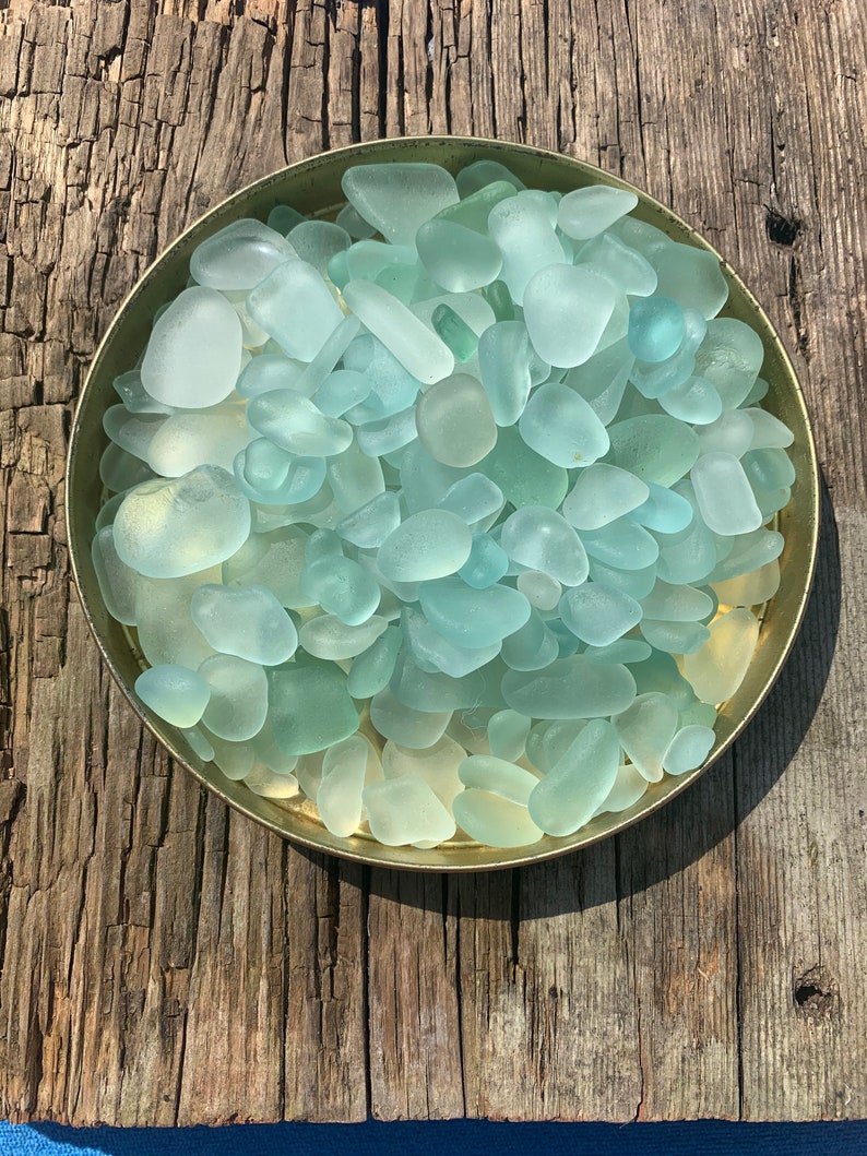 Aqua Marine Sea Glass 10mm-25mm From Kent UK Beaches - Etsy