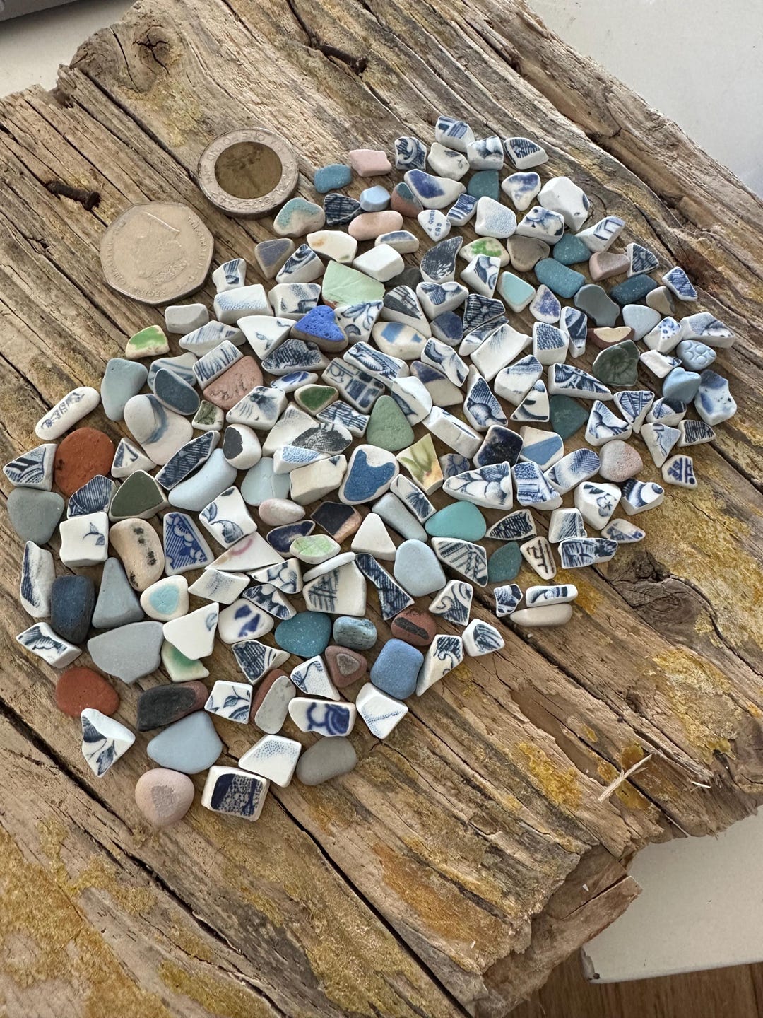 200 X Tiny Vintage Pottery Shards 5-10mm From Spanish Beaches - Set K ...