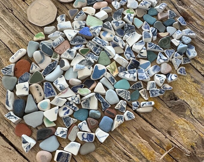 200 X Tiny Vintage Pottery Shards 5-10mm From Spanish Beaches - Set K ...