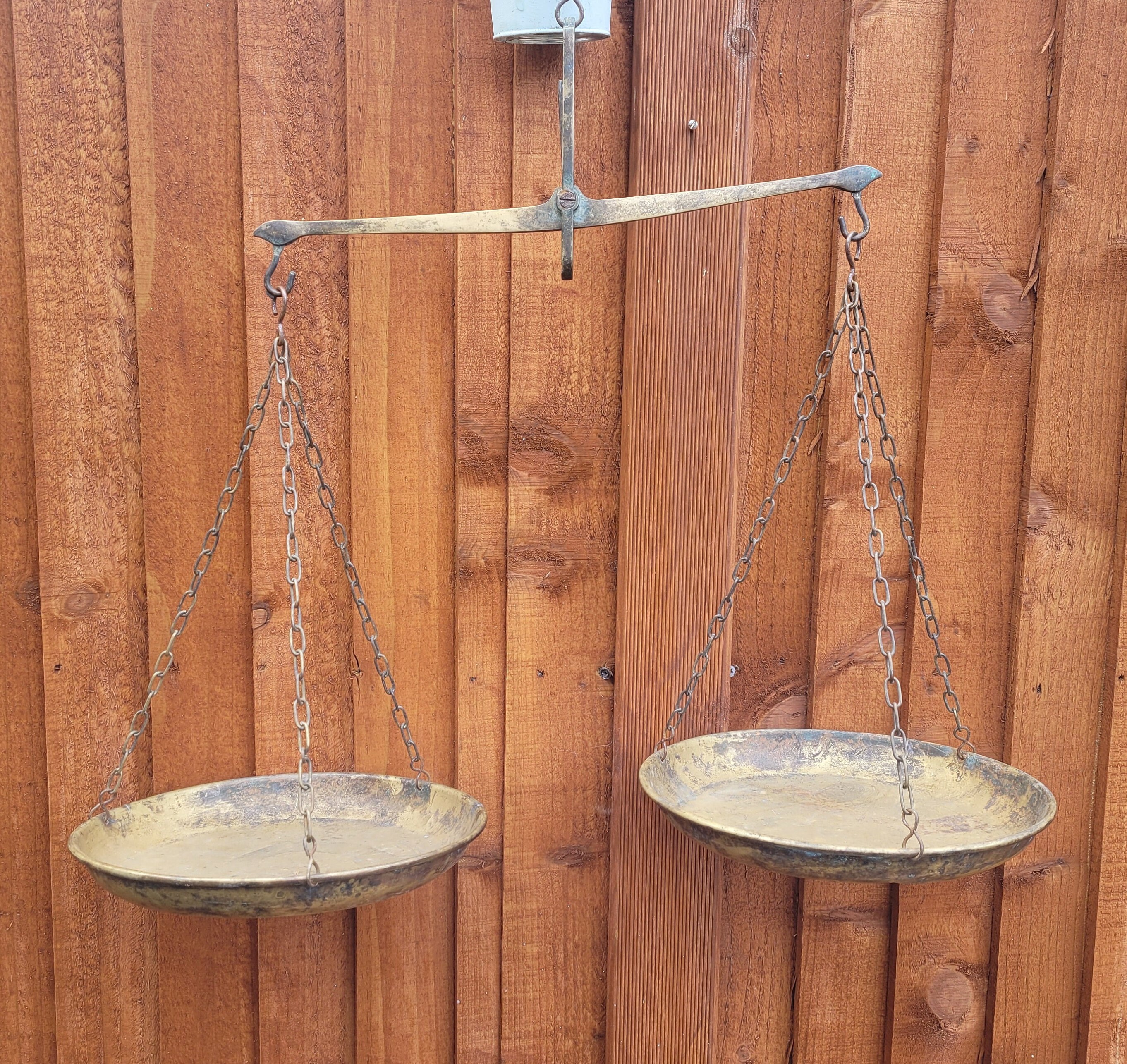 Decorative Old Brass Hanging Scales Plant Holders Kitchen or - Etsy