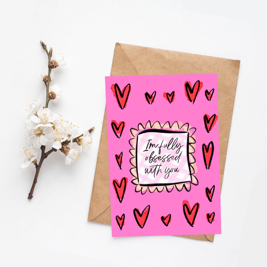 I’m Obsessed With You Card - Etsy
