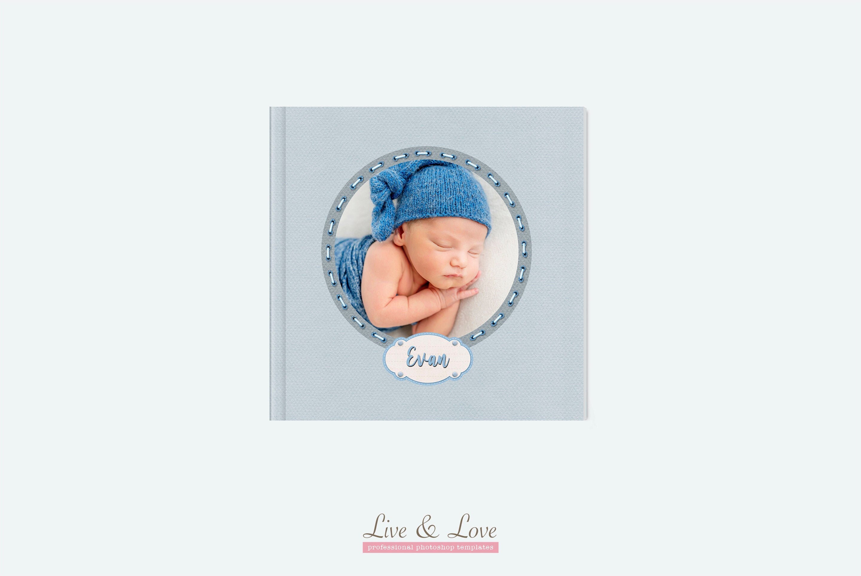 Editable Baby Photo Album, Newborn Photography, Baby Book, Newborn ...