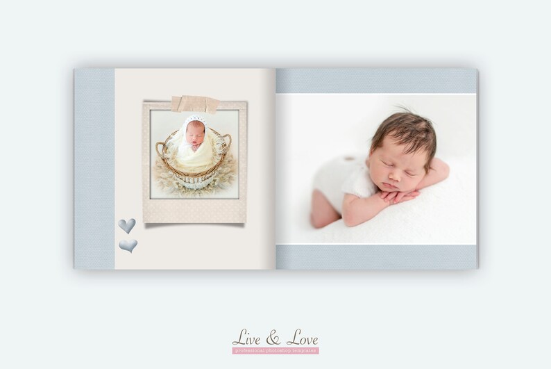 Editable Baby Photo Album, Newborn Photography, Baby Book, Newborn ...