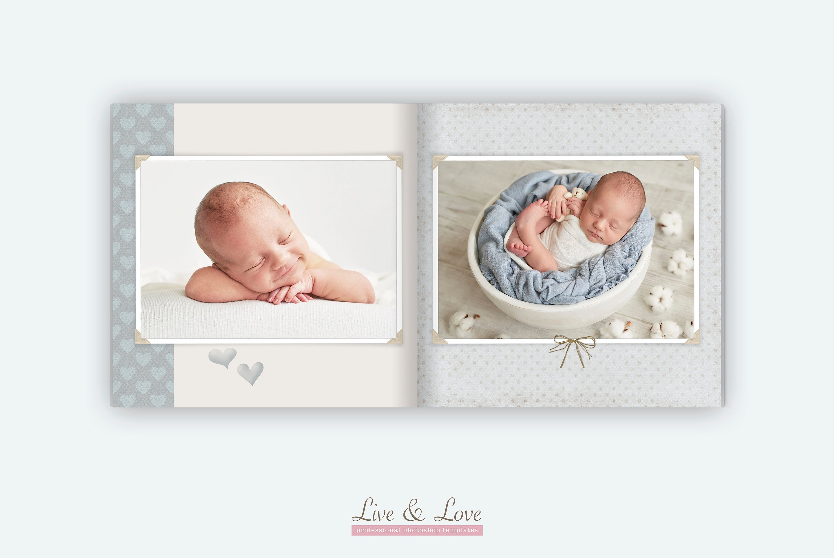 Editable Baby Photo Album, Newborn Photography, Baby Book, Newborn ...
