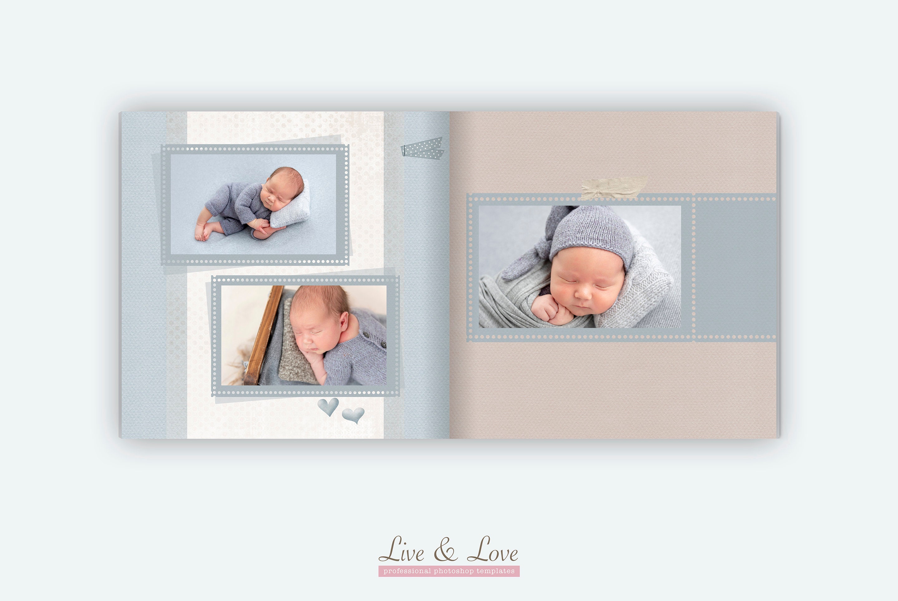 Editable Baby Photo Album, Newborn Photography, Baby Book, Newborn ...
