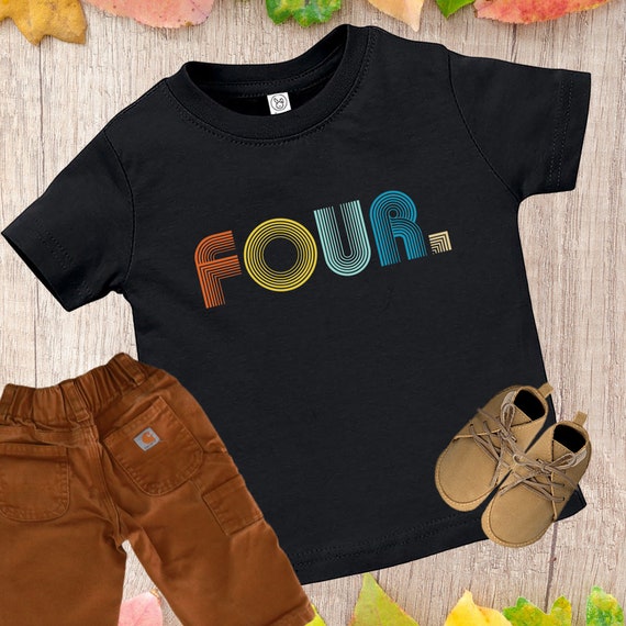 Fourth Birthday Shirt 4th Birthday Shirt Fourth Birthday | Etsy