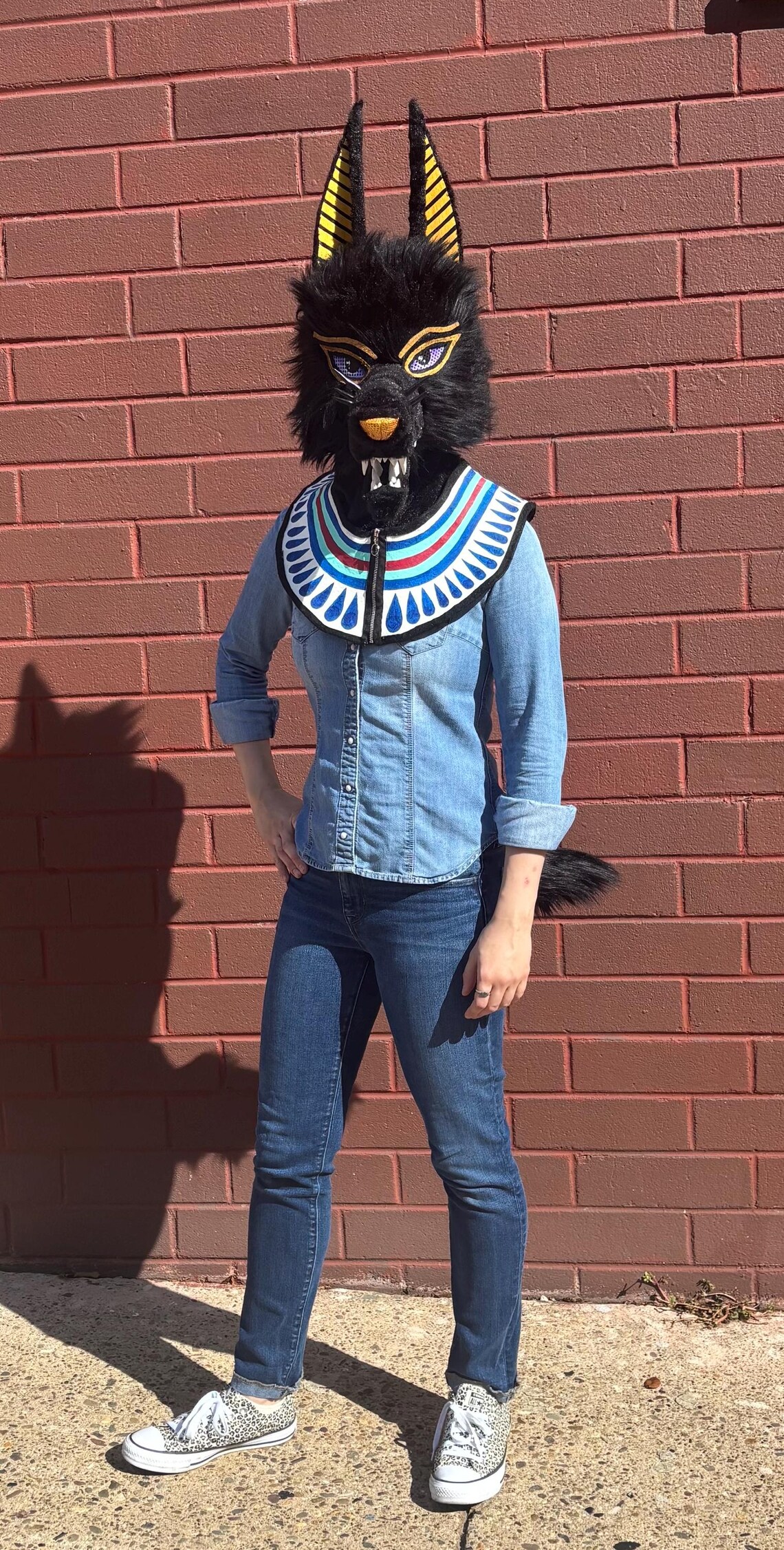 Anubis the Egyptian God, Fursuit Head, Tail, and Adornmet - Etsy