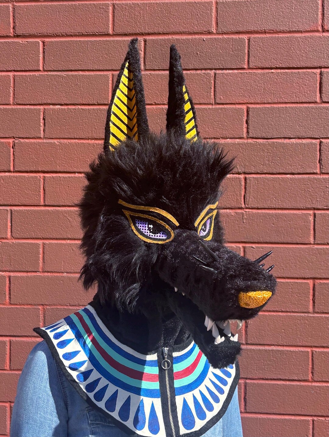 Anubis the Egyptian God, Fursuit Head, Tail, and Adornmet - Etsy