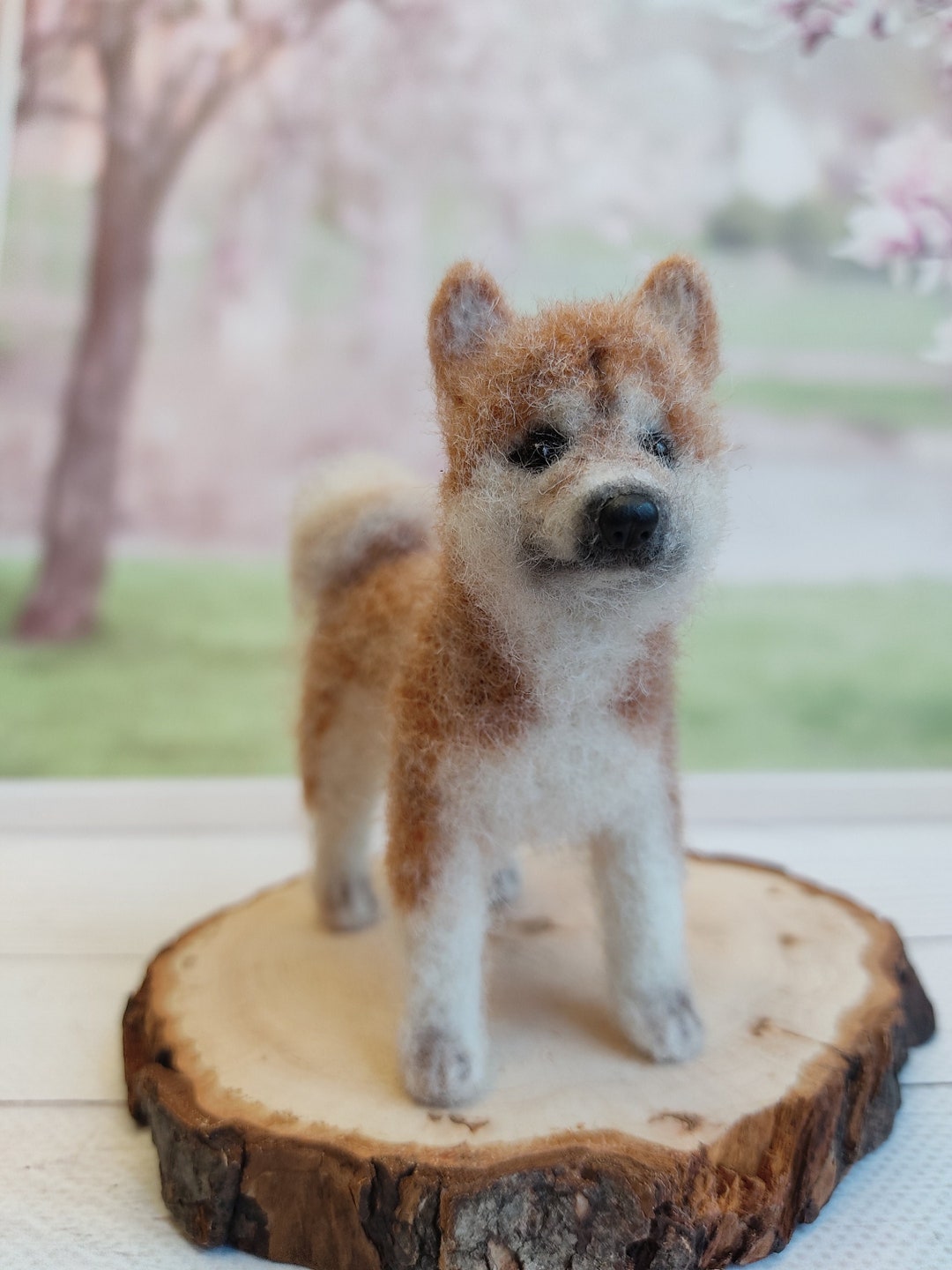 Custom Felted Dog, Miniature Wool Akita Inu - Etsy