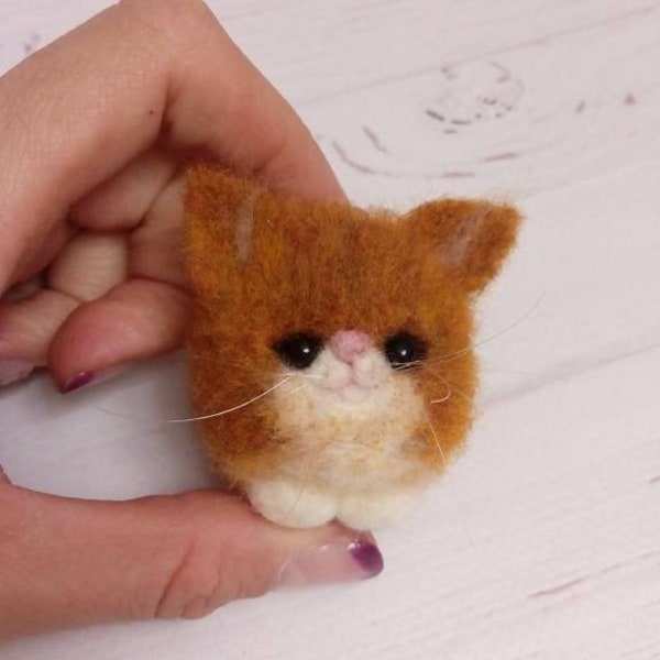 Needle Felted Kitten - Etsy