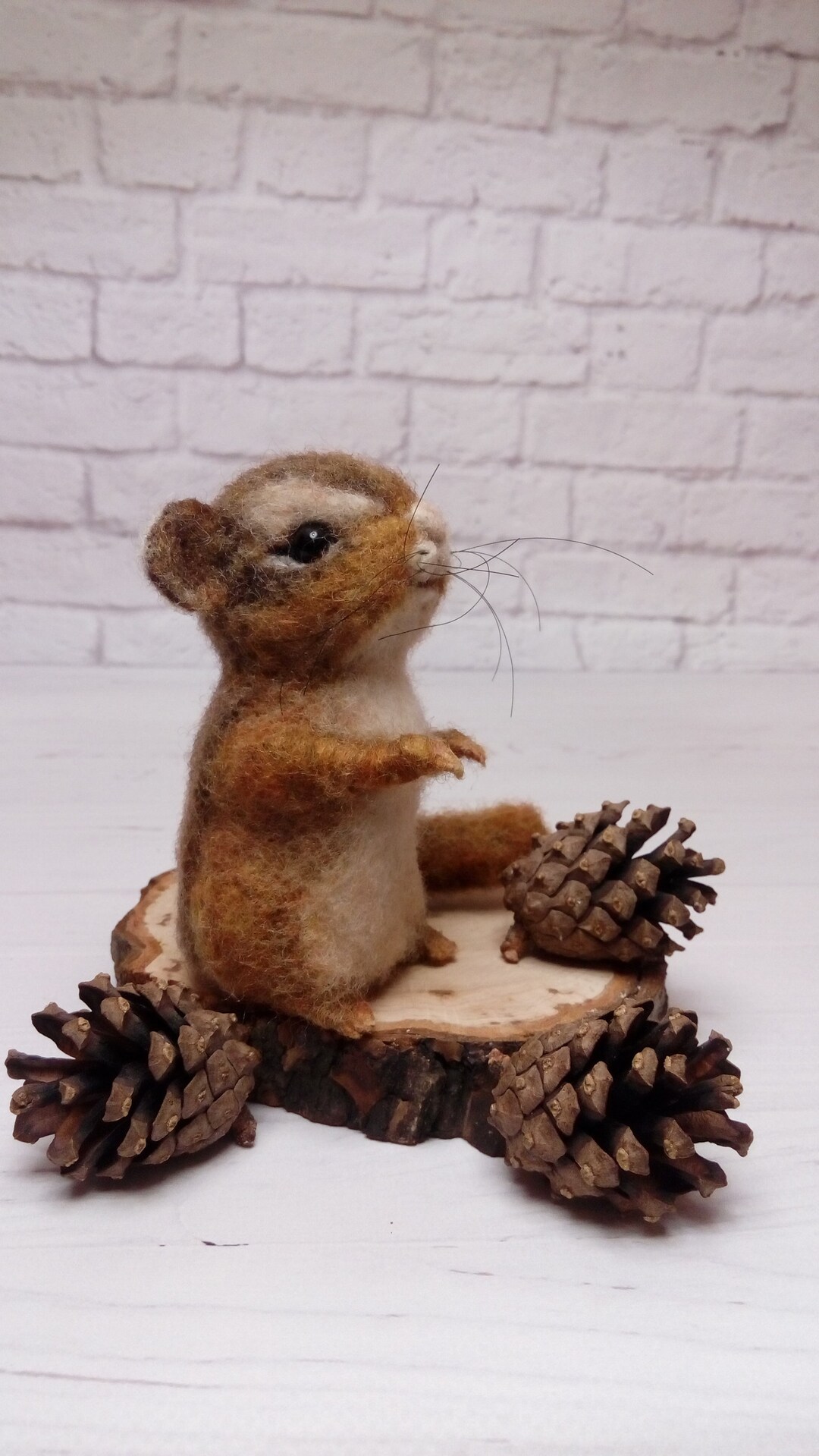 Needle Felting Chipmunk, Wool Felt Animal - Etsy