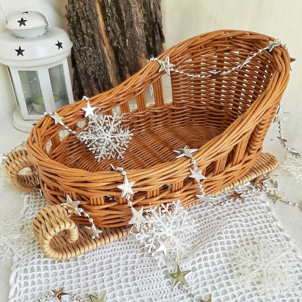 Wicker Sleigh - Etsy
