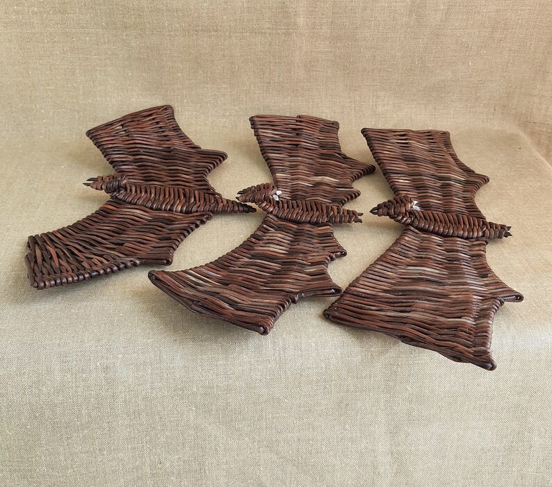 Halloween Bats Wicker Wall Decor Hanging Scary Bats Wicker - Etsy