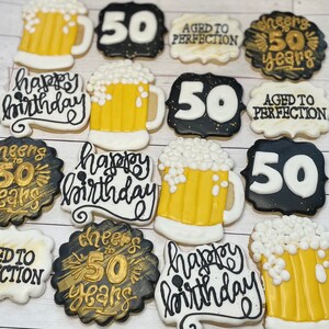 Dozen 50th Birthday Cookies - Etsy