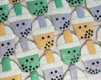 Boba Bubble Tea MINI Cookies - Etsy