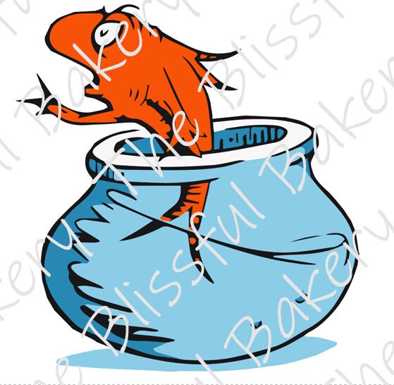 Dr Seuss Fish Bowl Clip Art