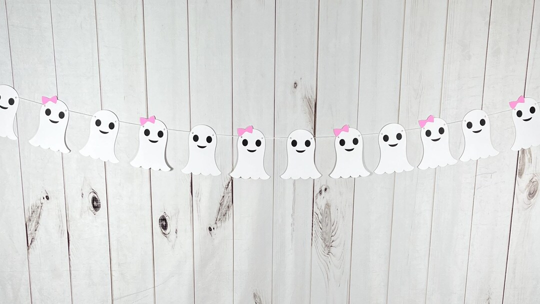 Halloween Ghost Banner: Family Friendly, Classroom Decor - Etsy