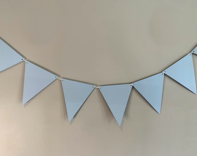 Blue Pennant Banner Light Blue Banner Boy Birthday Banner Smash Cake ...