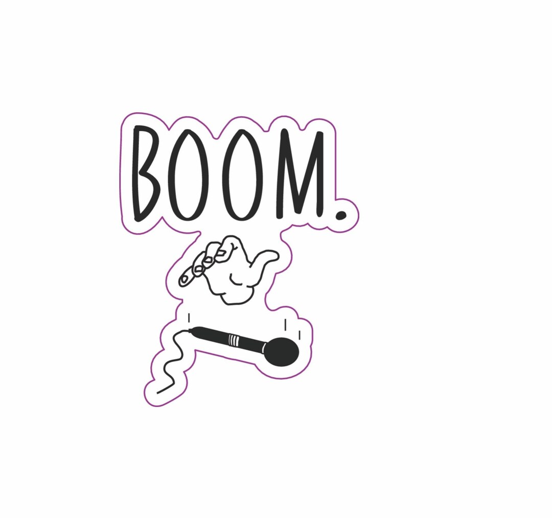 BOOM Mick Drop Sticker, Laptop Sticker, Funny Sticker, Water Bottle ...