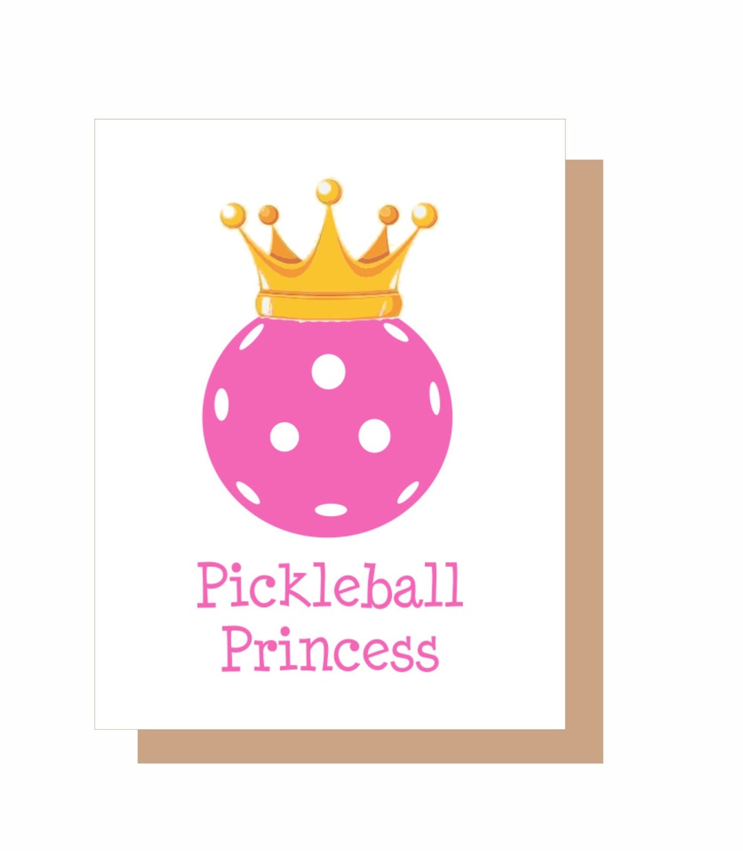 Pickleball Princess, All Occasion Cards, Card for Her, Note Card, Best ...