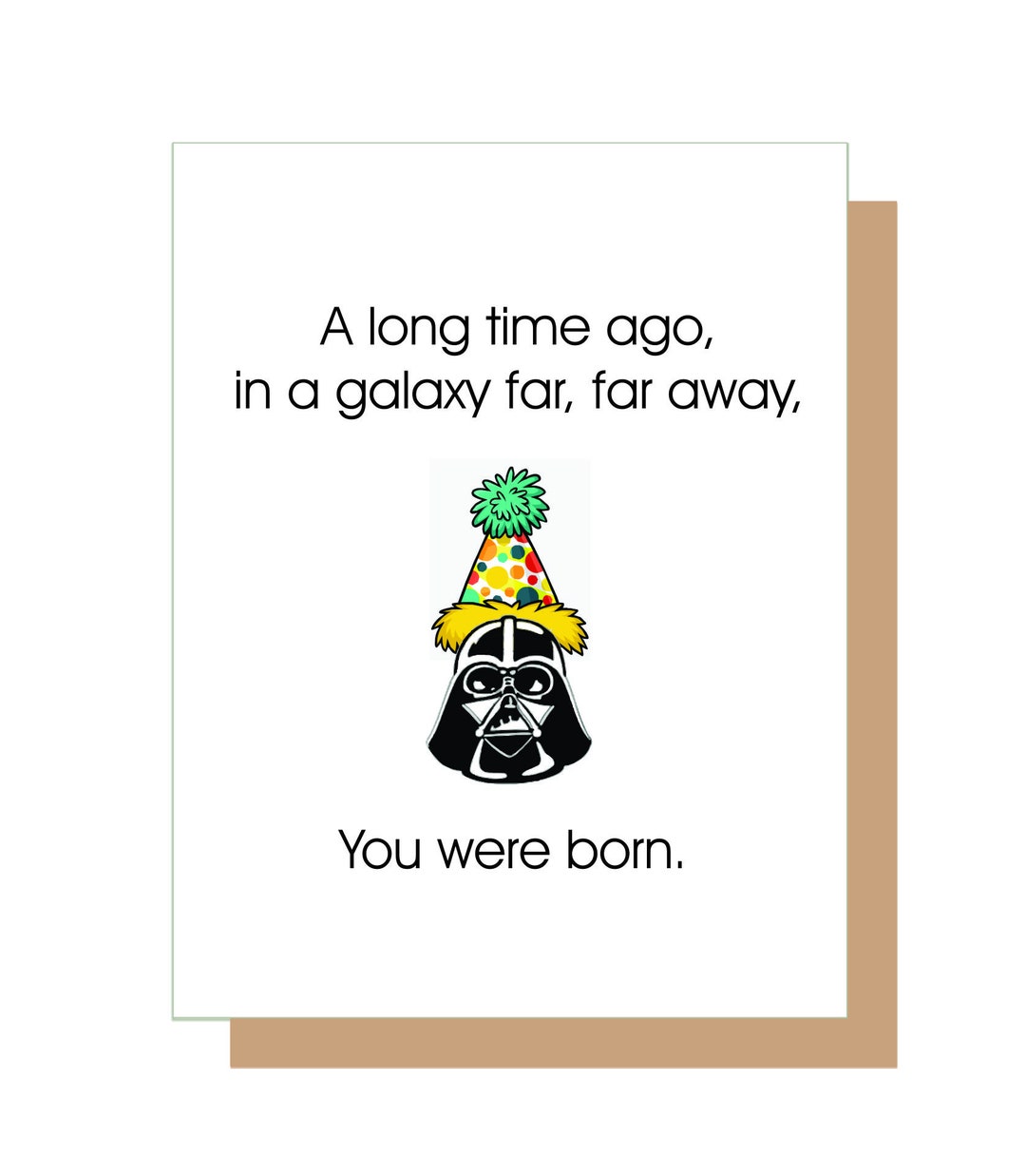 Darth Vader Birthday Card: Funny Galaxy Far Away Card - Etsy