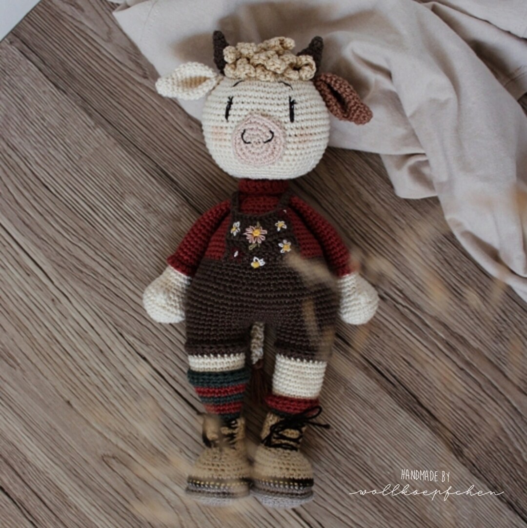 Tilda, the Cow/pdf Crochet Pattern german & English - Etsy
