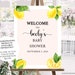 A Little Lemon is on the Way Baby Shower Welcome Sign Baby | Etsy