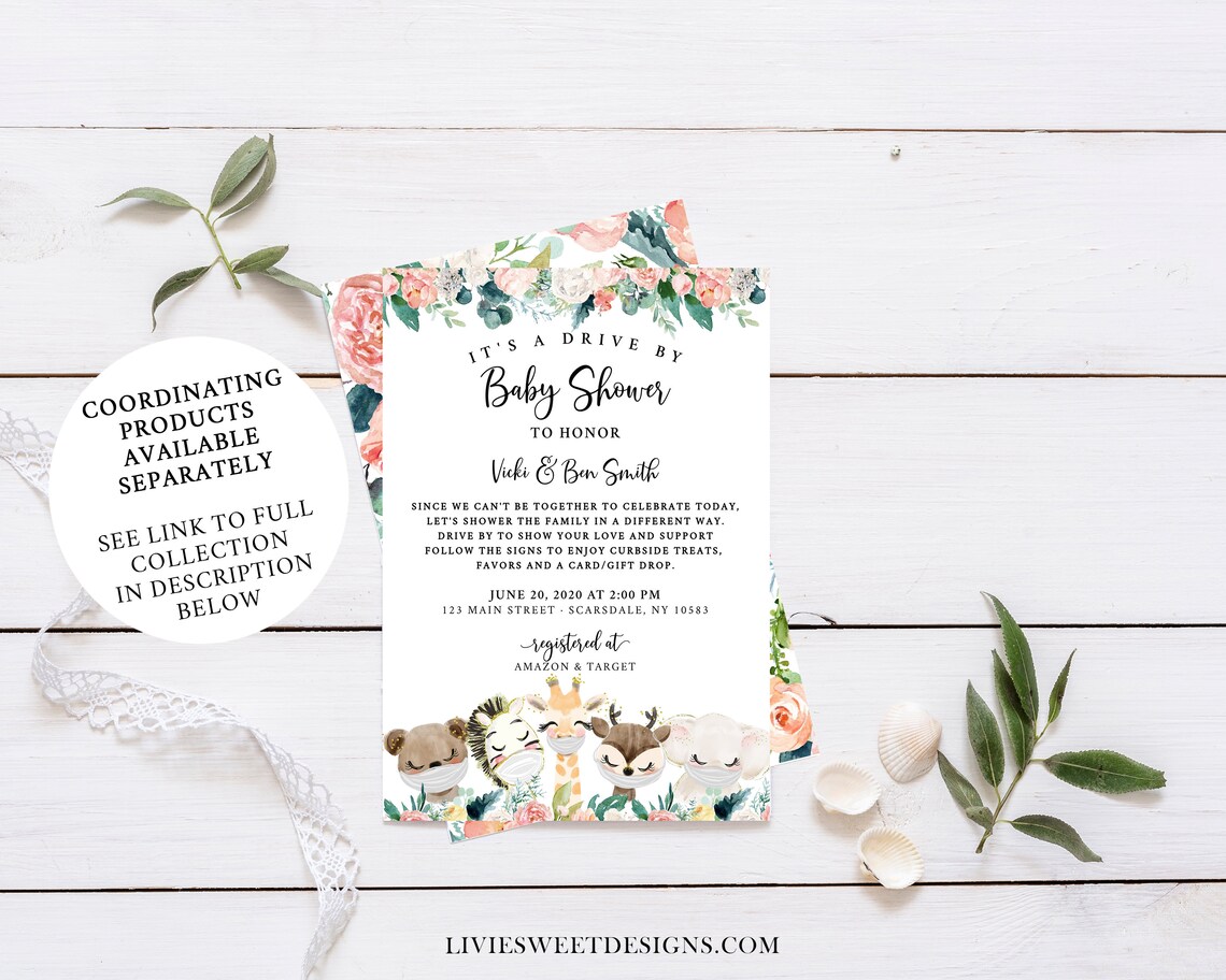 Drive by Baby Shower Welcome Sign Printable Editable Sign | Etsy