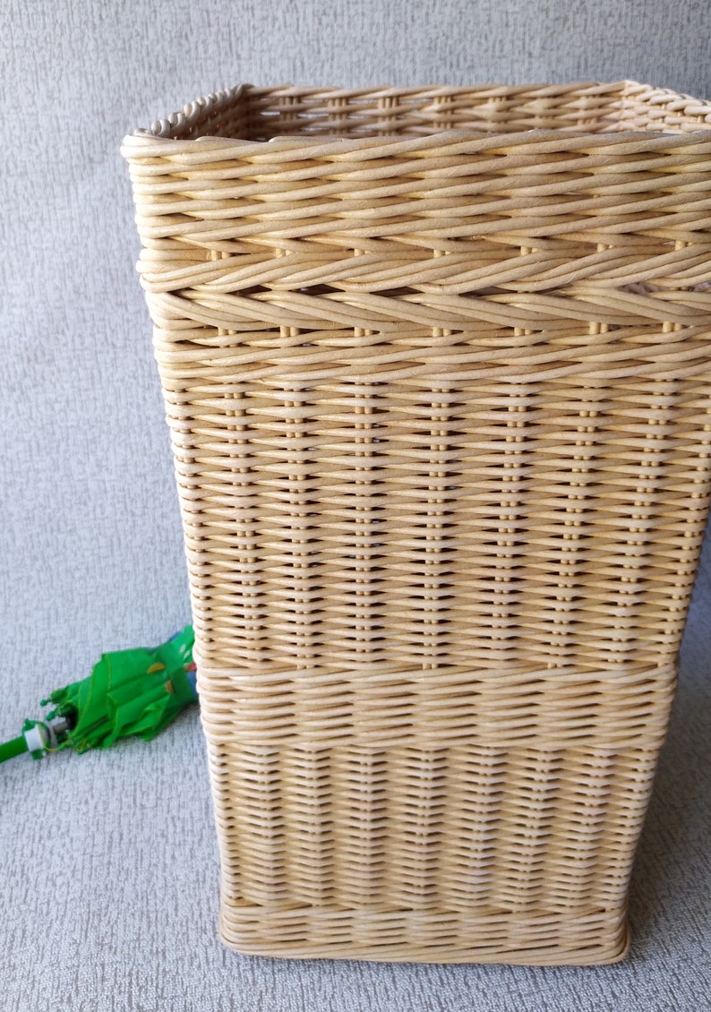 Wicker Umbrella Stand Wicker Hallway Basket Umbrella Holder - Etsy