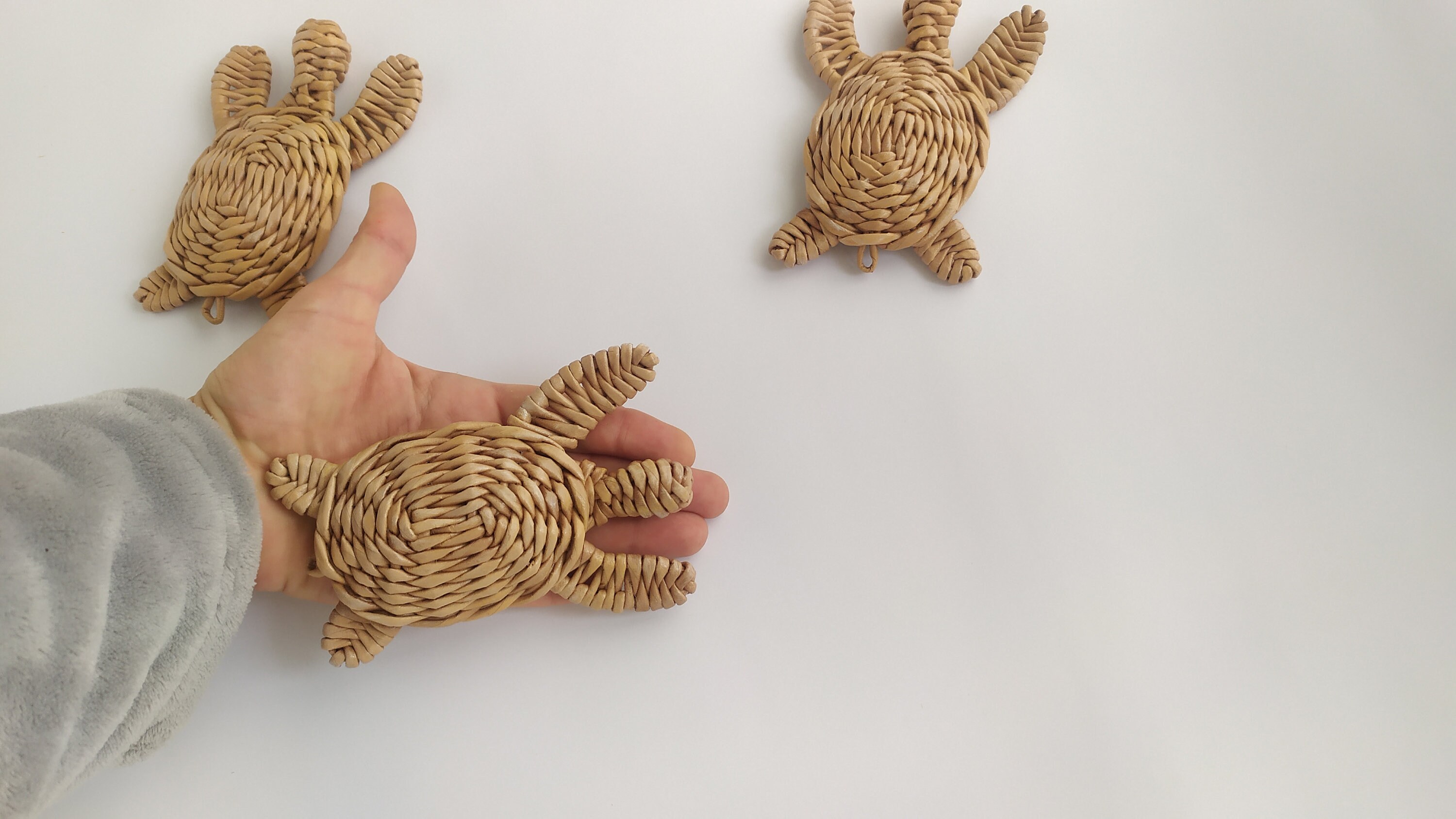 Set of 7 Turtle Wicker Hanging Decor Wicker Nautical Wall | Etsy Canada