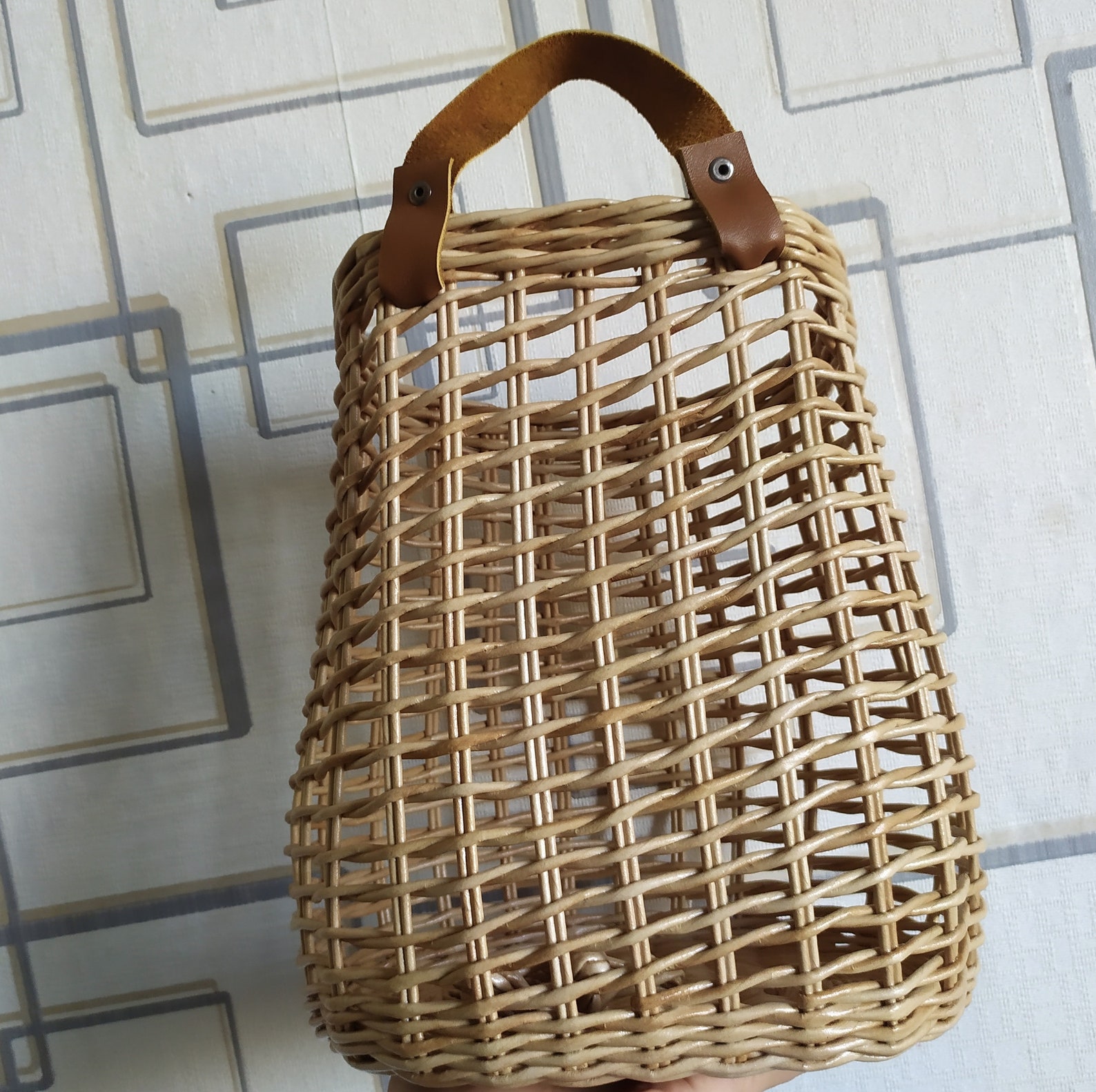 Melange Wicker Decor for the Front Door Wall Wicker Basket - Etsy