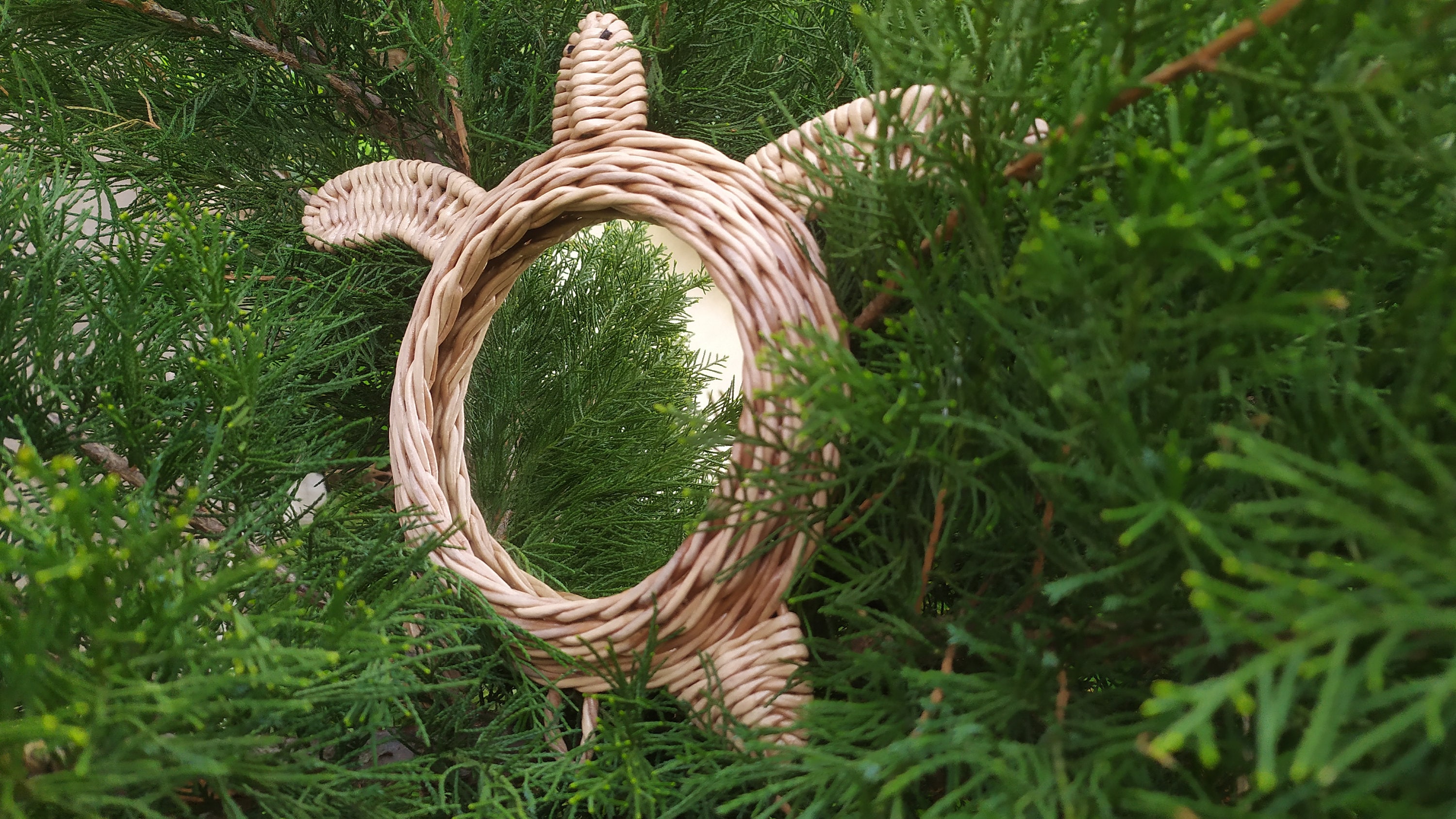 Mirror Turtle Wicker Hanging Decor Wicker Nautical Wall - Etsy Canada